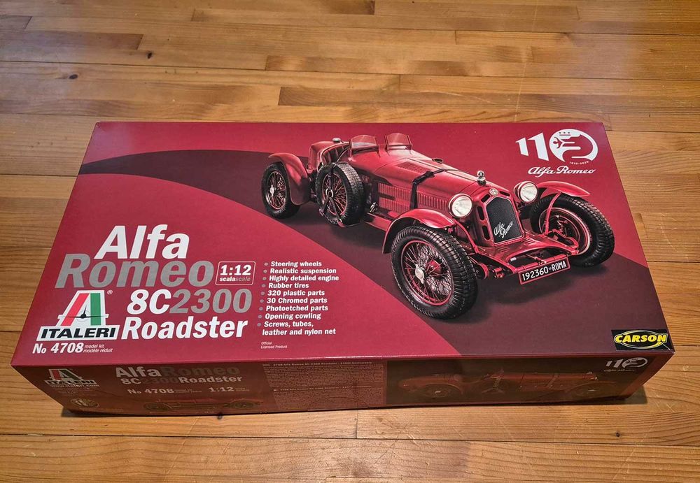 Italeri Alfa Romeo 8C 2300 Roadster im Massstab 1:12 Bausatz | Kaufen auf Ricardo
