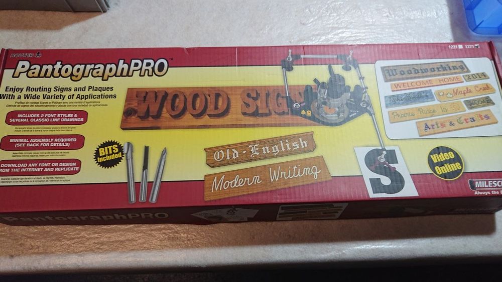 Pantograph Pro - Beschriftungssystem für Holz (Neu (gemäss Beschreibung ...