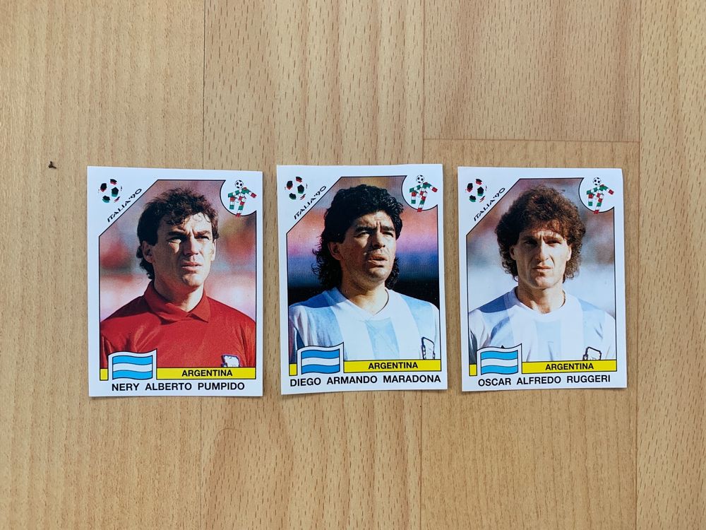Panini Football Sticker WM Italia 90 - Argentina (Gebraucht) in Bünzen ...