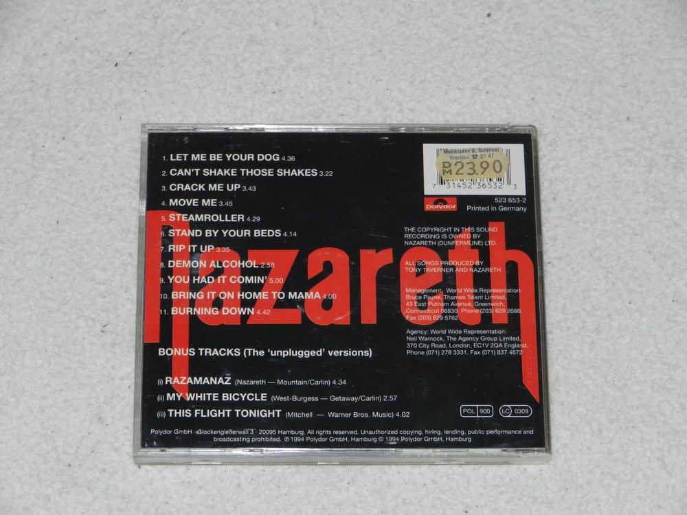 CD NAZARETH - MOVE ME / 1994 POLYDOR (Gebraucht) in Chur für CHF 5 ...