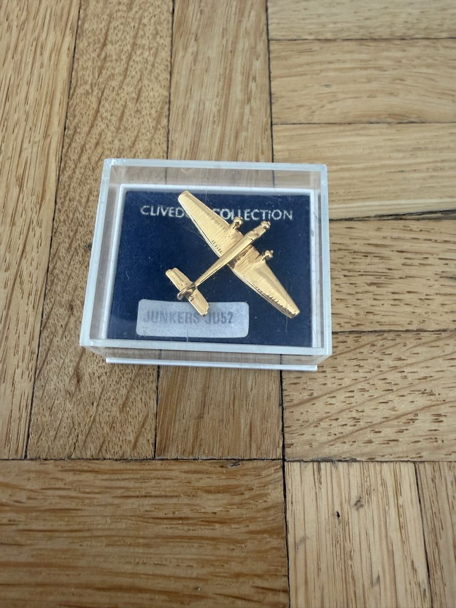 Junkers JU 52 Pin Badge – Clivedon Collection – Gold-Optik (Neu (gemäss ...
