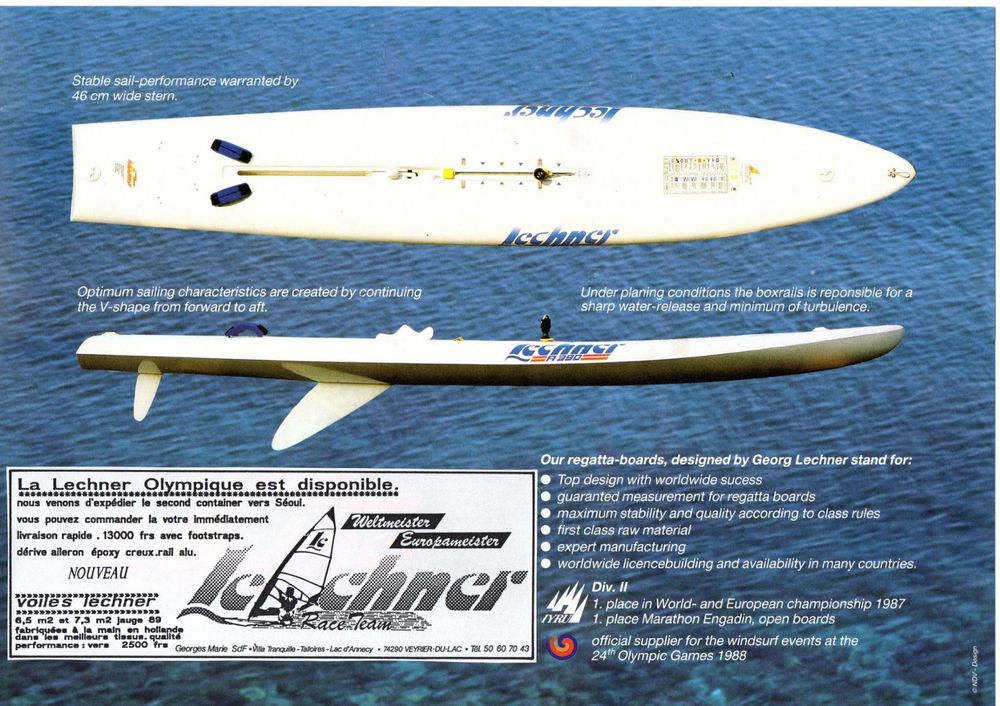 Lechner A390 Olympic Windsurfboard (Division II Windglieder) (Gebraucht ...