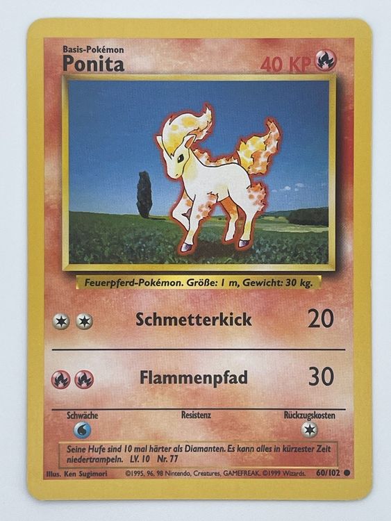 Ponita 60/102 Pokémon Base Set (Neu (gemäss Beschreibung)) in Uster für CHF 1 – mit Lieferung ...