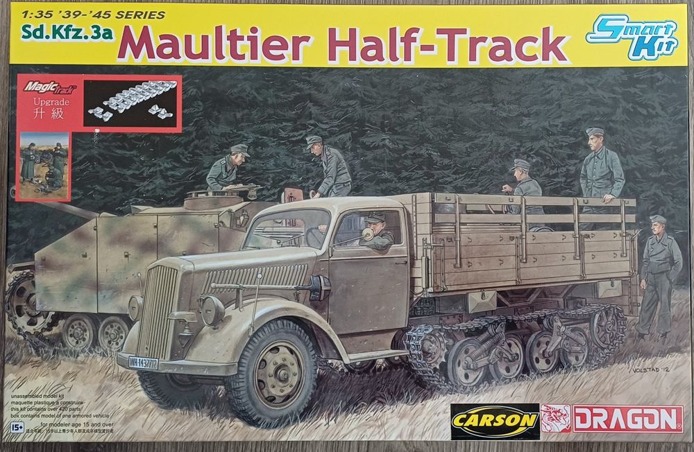 Dragon 6761 Sd.Kfz.3a Maultier Half-Track w/Bonus Figures Dr (Neu und ...