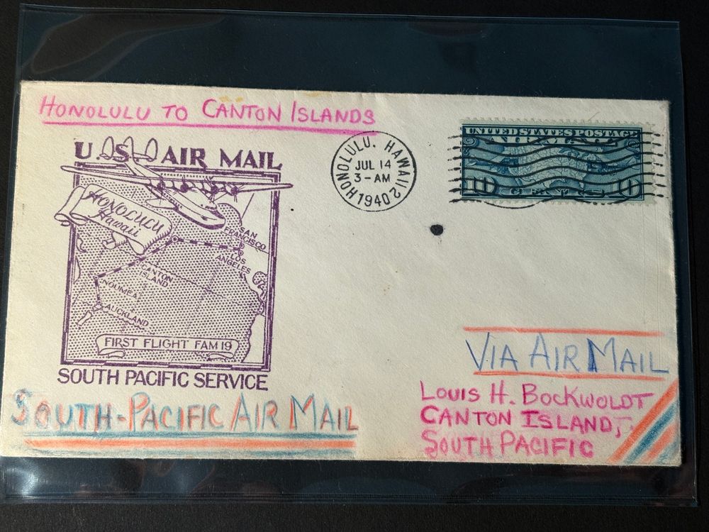 Erstflug 1940 von Honolulu Hawaii nach Canton Island (Gebraucht) in ...