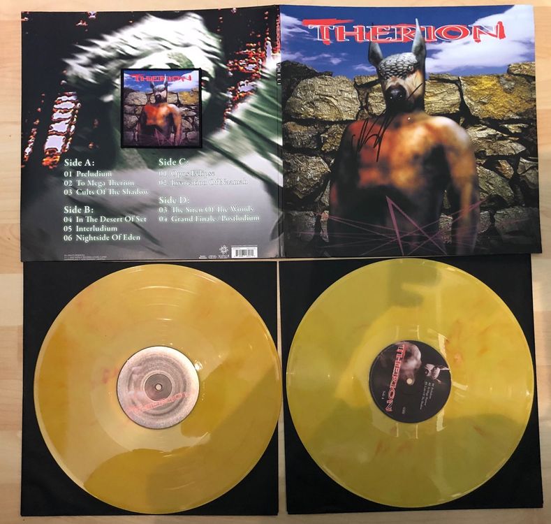 Therion – Theli Golden Vinyl Lp original signiert von Chris | Kaufen ...