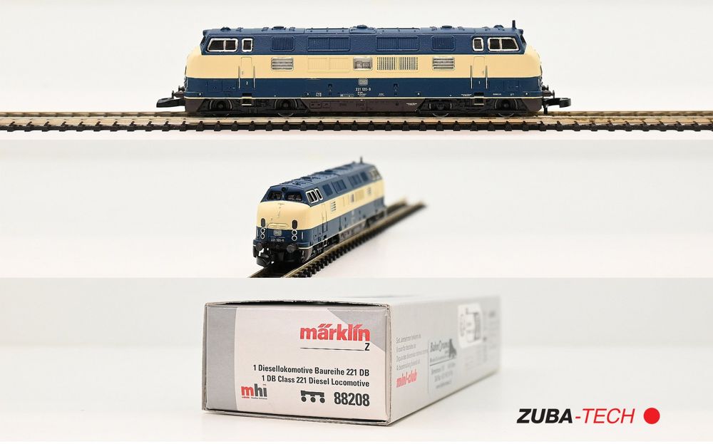 Märklin 88208 Diesellok BR 221 der DB, Spur Z mit OVP (Gebraucht) in St ...