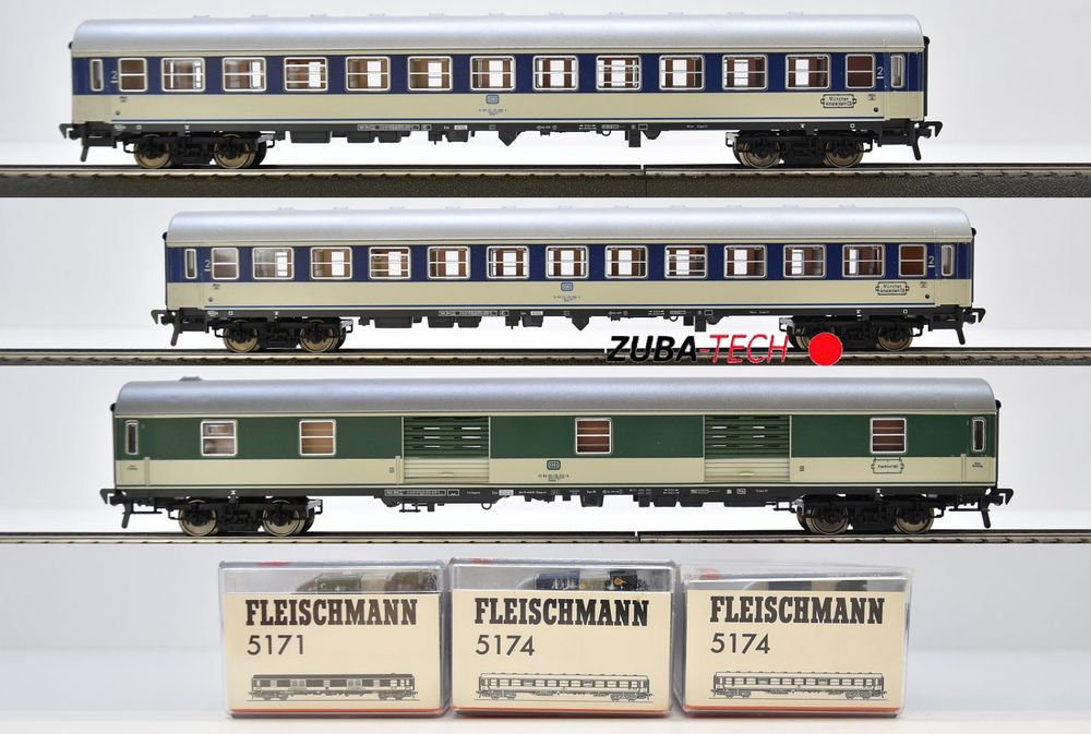 Fleischmann 3x Personenwagen DB H0 GS mit OVP (Gebraucht) in St. Gallen für CHF 31 – mit ...