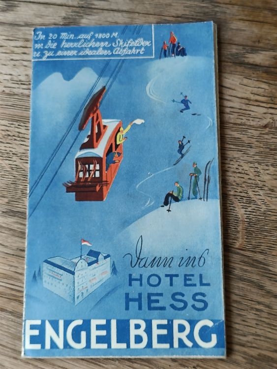 Litho Prospekt / Engelberg Hotel Hess Ausgabe ca. 1930 (Gebraucht) in Brugg AG für CHF 304 – mit ...