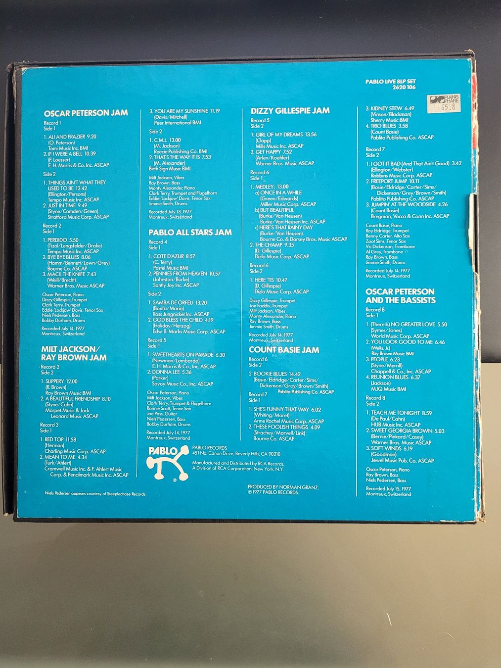 Various – Montreux '77 - The Art Of The Jam Session 8 LPs (Gebraucht ...