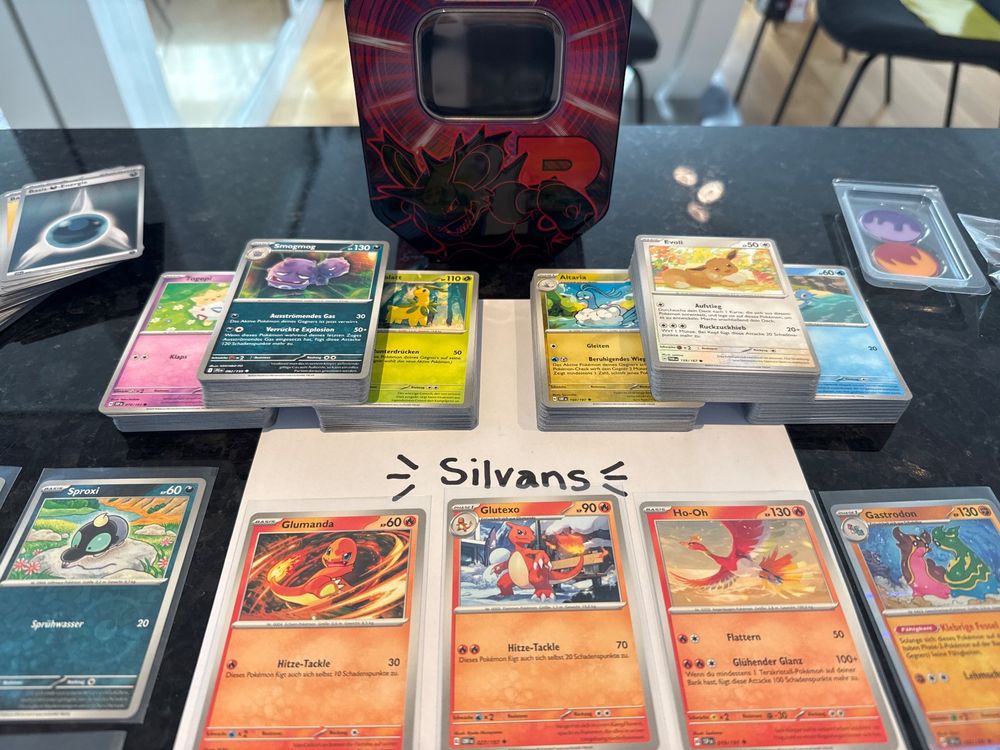 Pokemon 384 Karte XXL Set Deutsche Sammlung glänzende Karten (Neu ...