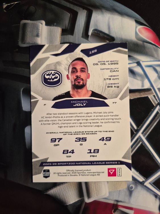 Michael Joly HC Ambri Piotta 2025/26 Sportzoo (Gebraucht) in Treiten ...