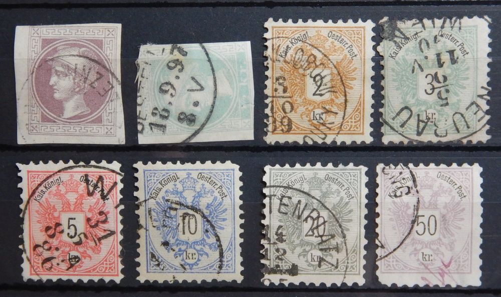 Österreich Kat. 42-49 gest. 1867/83 Kat. 85 Euro (Gebraucht) in Zürich ...