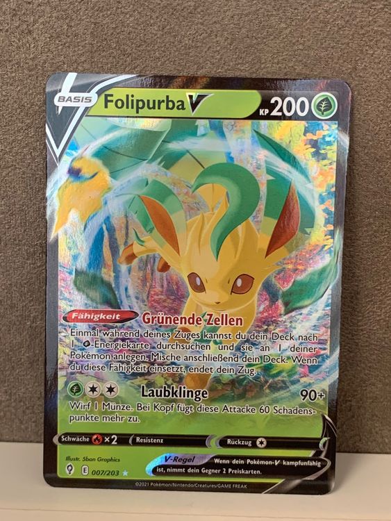 Folipurba V DE Drachenwandel Pokemon 007/203 (Gebraucht) in Fislisbach ...