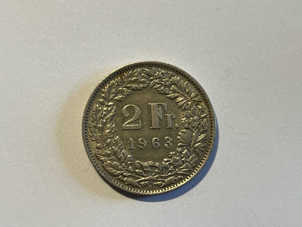 2 Franken Silbermünze 1963 (Gebraucht) in Zürich für CHF 5 – mit Lieferung auf Ricardo kaufen