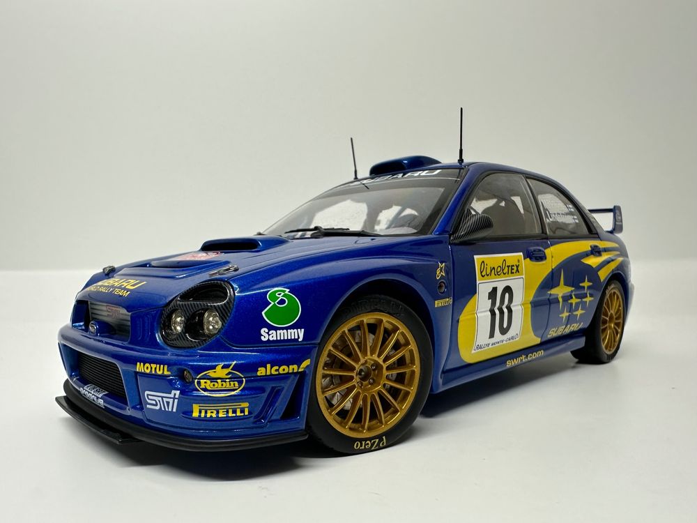 Subaru Impreza WRC (Bugeye) 1:18,Mäkinen,MonteCarlo, AutoArt (Gebraucht ...