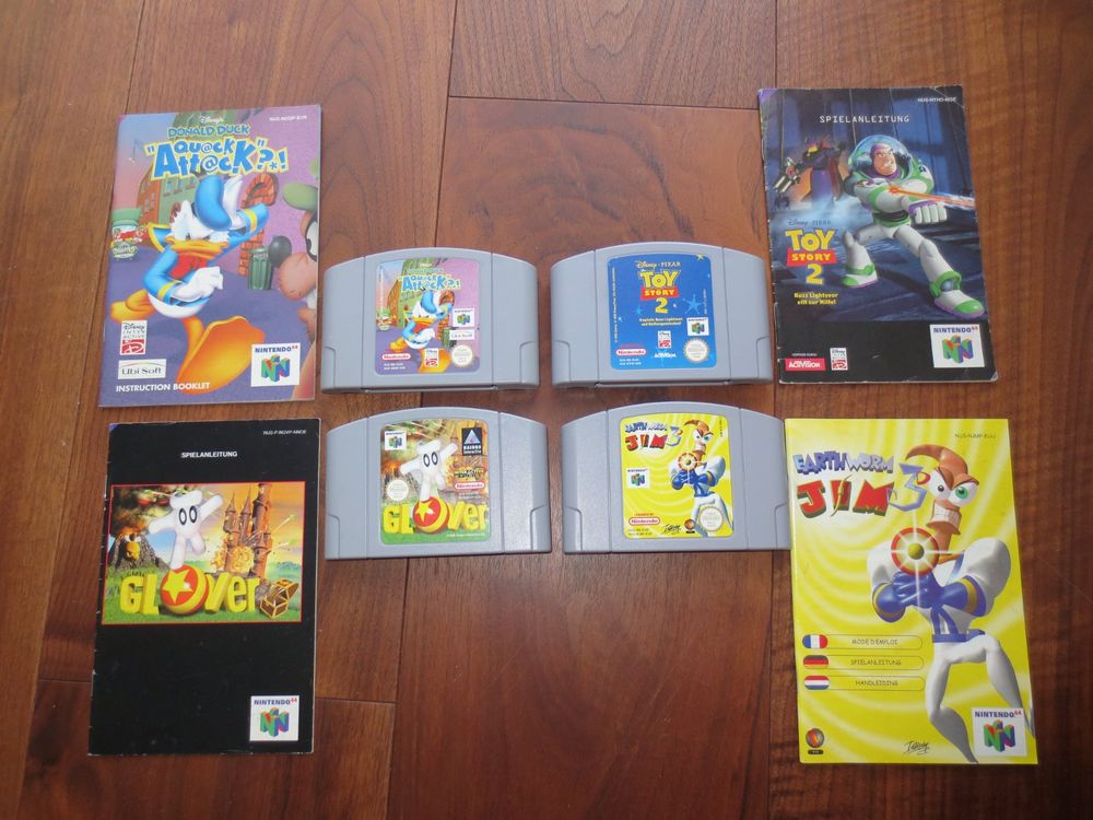 Glover / Toy Story 2 / Earthworm Jim / Donald Duck Quack Att (Gebraucht ...