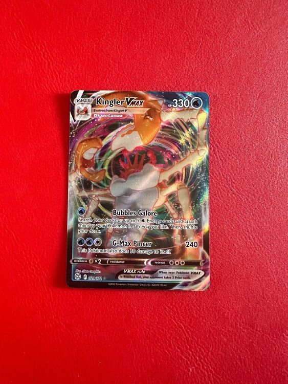 Pokemon Karte Kingler VMAX mega Artwork tolle Karte | Kaufen auf Ricardo