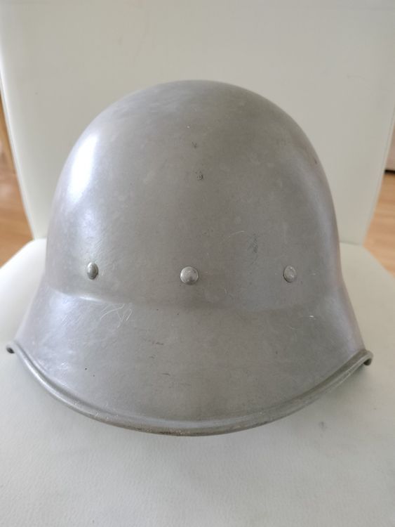 Antiker Schweizer Armee Militär/Zivilschutz Aluminium Helm (Gebraucht ...