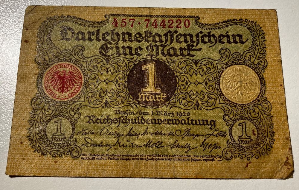 Deutschland 1 Mark 1920 | Kaufen auf Ricardo