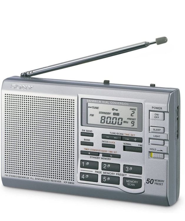 Weltempfänger Sony ICF-SW35 PLL Synthesized Receiver in (Gebraucht) in ...