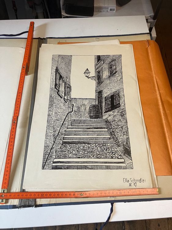 Antike originale Zeichnung, signiert (Neu und originalverpackt) in Pfäffikon ZH für CHF 1 – mit ...