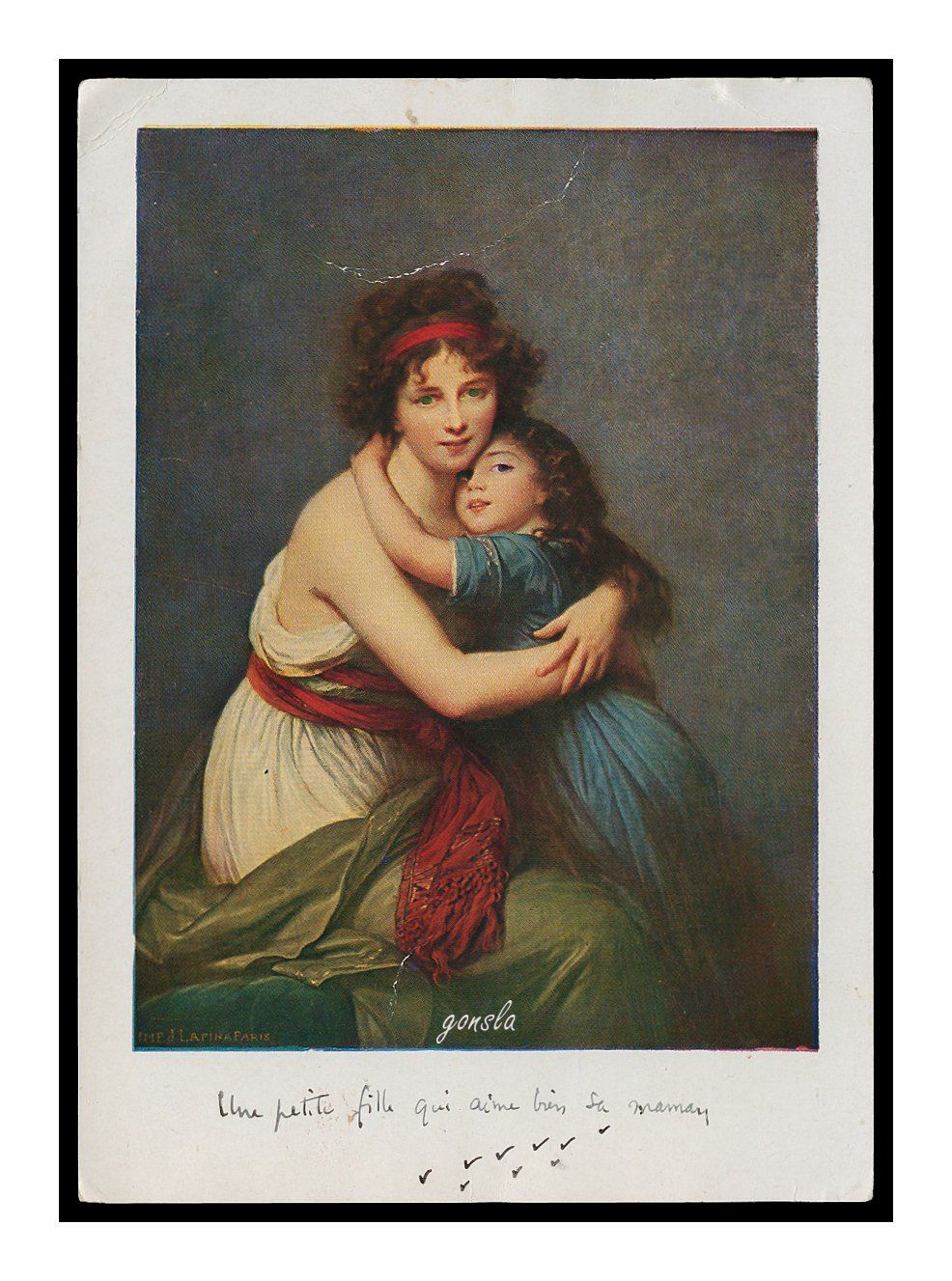 PORTRAIT - 1950 "Mme E.L. Vigée-Lebrun et de sa fille" (D'occasion) à ...