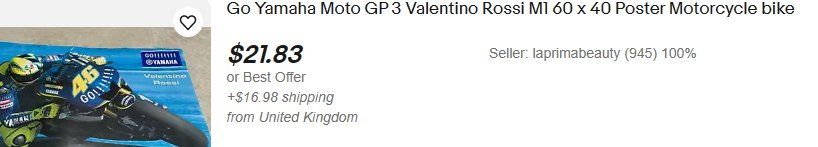 Rossi GP Poster GO | Kaufen auf Ricardo