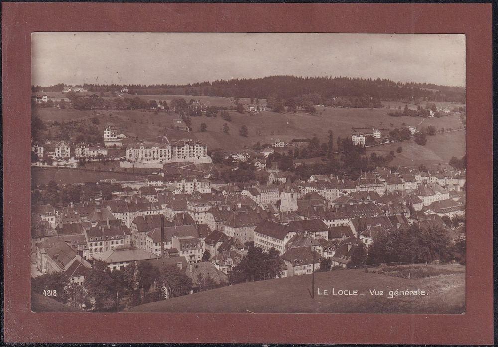 Carte Le Locle - Vue générale - 1921 | Kaufen auf Ricardo