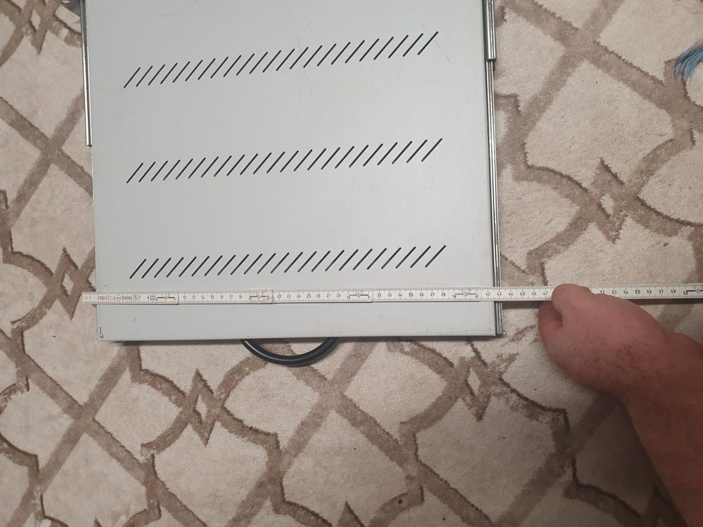 19" 19Zoll Fachboden Rack Tablar ausziehbar Tiefe 45cm 450mm (D ...