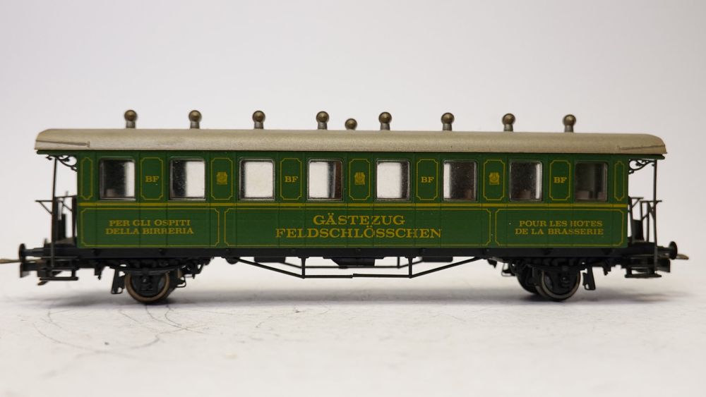 e4 Liliput 27753 Platformwagen Feldschlösschen Gästezug grün | Kaufen auf Ricardo