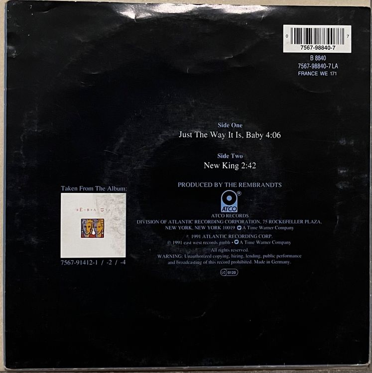 THE REMBRANDTS - JUST THE WAY IT IS, BABY | Kaufen auf Ricardo