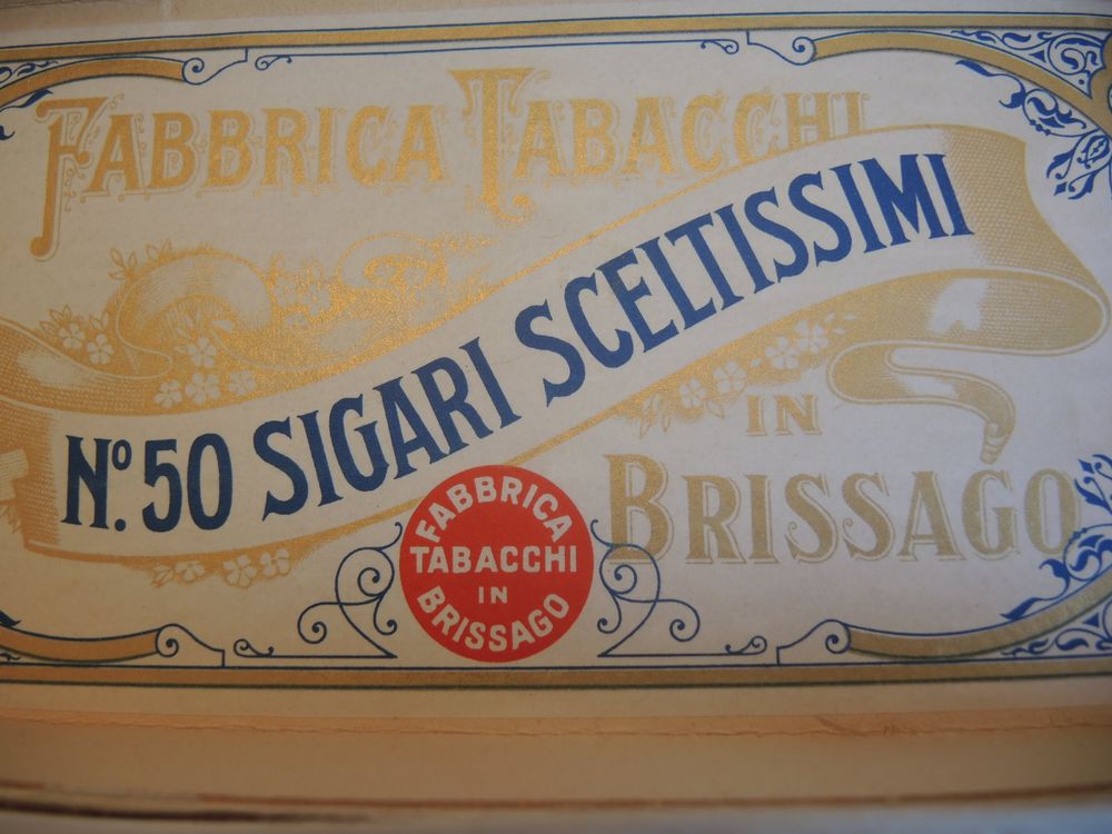 Schachtel Box Fabbrica Tabachi in Brissago Zigaretten Sigari (Gebraucht ...