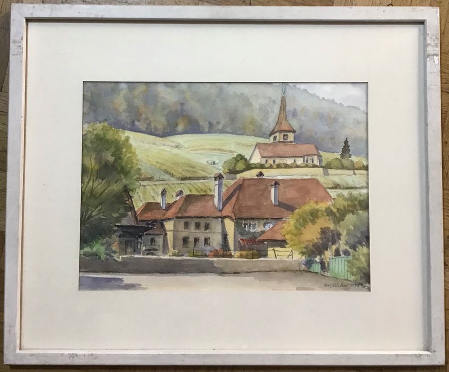 Oswald Müller-BACH Landschaft Aquarell | Kaufen auf Ricardo