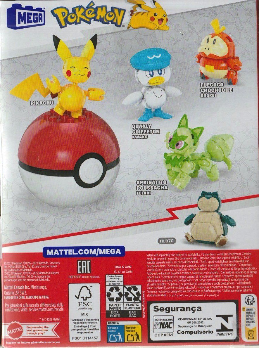 MEGA HPX92 POKEMON PALDEA REGION TEAM PIKACHU QUAXLY FUECOCO (Neu und ...