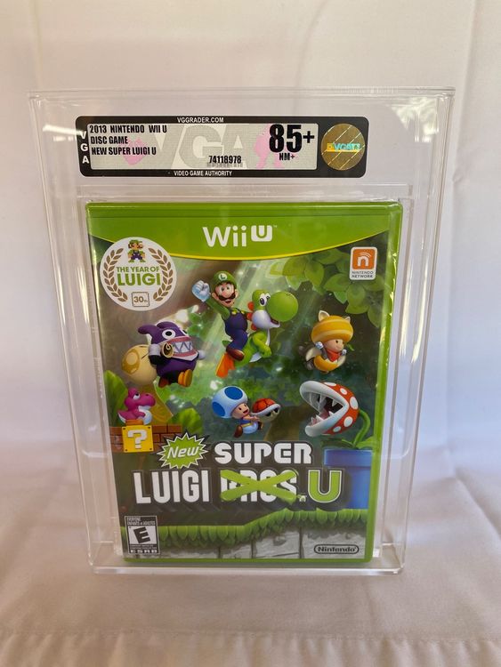 NINTENDO Wii U - NEW SUPER LUIGI - VGA 85+ NM+ GOLD (Neu und ...