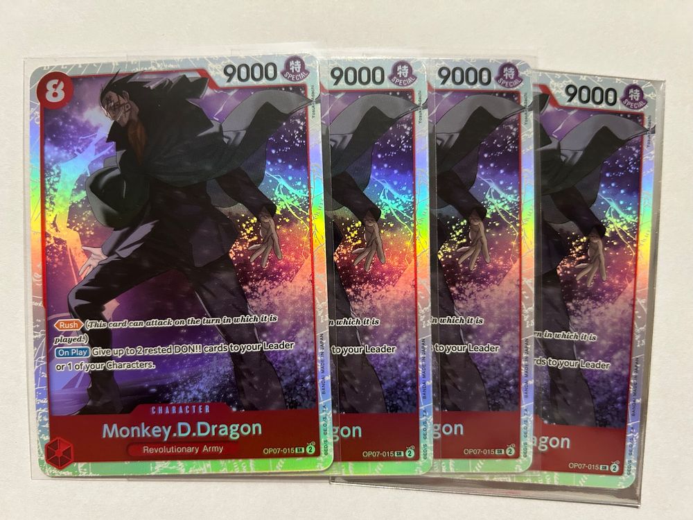One Piece OP07-015 Monkey.D.Dragon 4Stk. (Neu (gemäss Beschreibung)) in ...