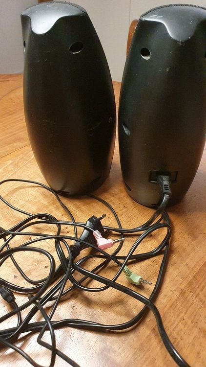 PC Stereo Lautsprecher Labtec LCS 1060 schwarz 2m Kabellänge (Gebraucht ...