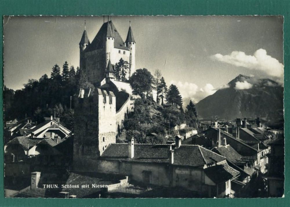 Thun, Schloss mit Niesen, 1956 | Kaufen auf Ricardo