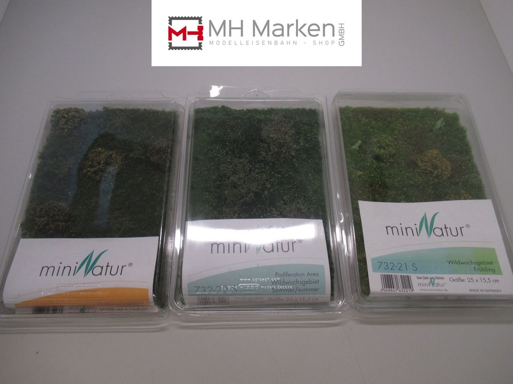 MiniNatur 3 x Wildwuchsgebiet, Frühlin, Sommer, Herbst, H0 | Kaufen auf ...