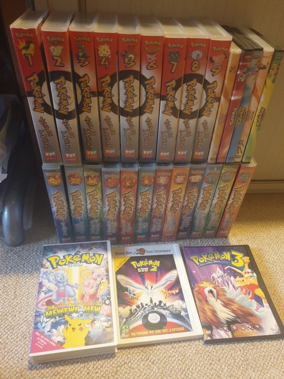 Cassettes VHS Pokemon Collection + quelques DVD (Gebraucht) in Bernex ...