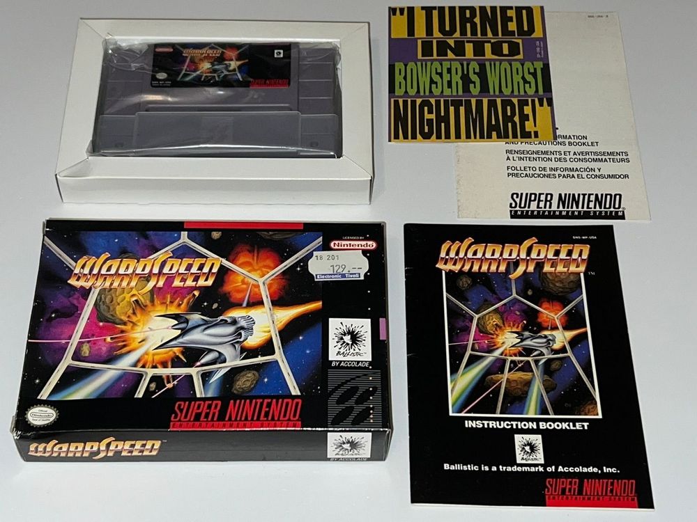 Super Nintendo (SNES) Spiel - WarpSpeed (OVP) [USA] (Gebraucht) in Zürich für CHF 10 – mit ...