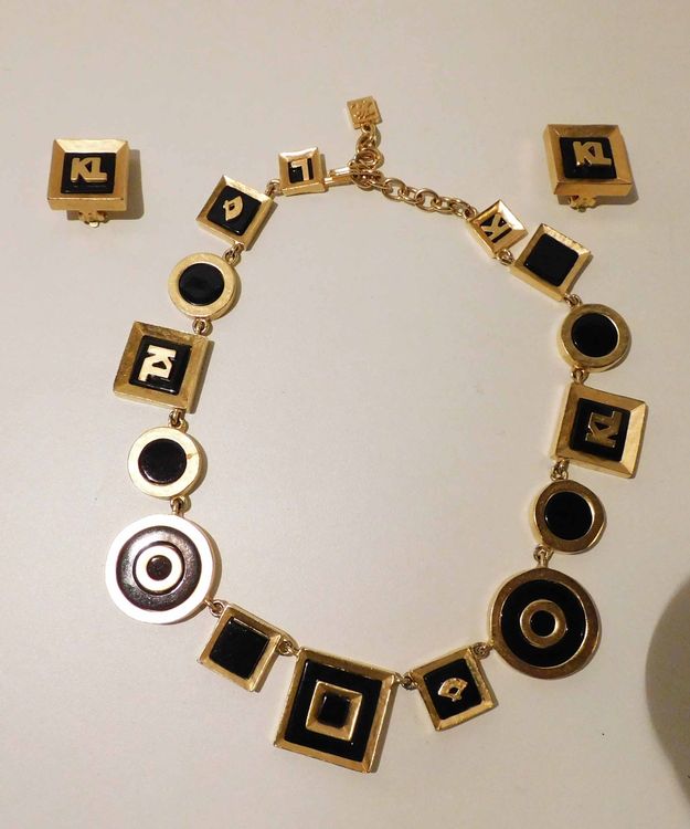 Neue Fundschätze Design Karl Lagerfeld Schmuck Set Kette (Gebraucht) in ...