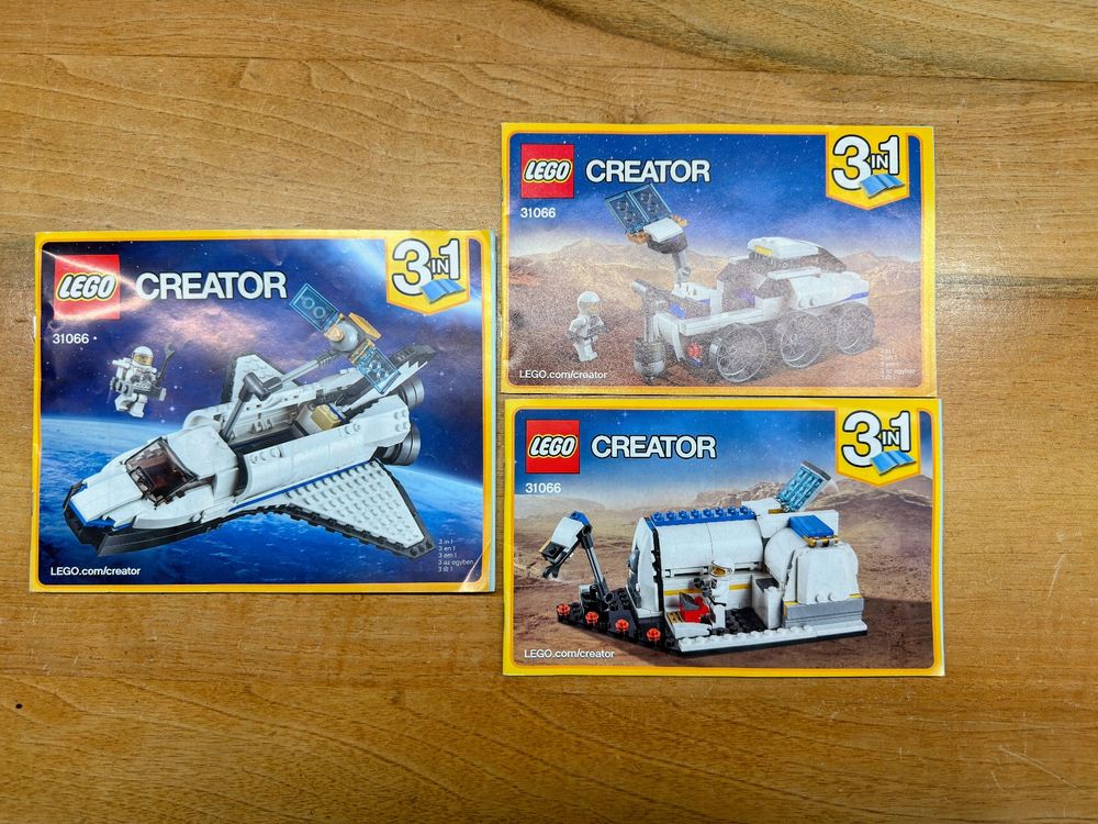LEGO Creator 31066, 3-in-1 Space Shuttle/Rover/Bodenstation (Gebraucht ...