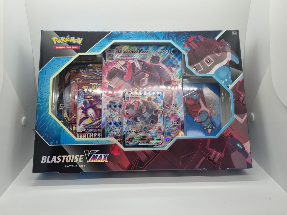 Pokemon Blastoise VMAX Battle Box OVP English (Neu und originalverpackt ...