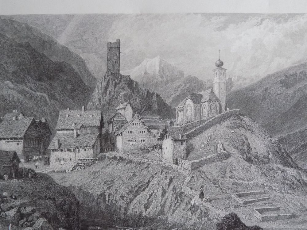 Hospenthal Kanton Uri Stahlstich Cassell Petter und Galpin (Gebraucht) in Risch für CHF 40 – mit ...