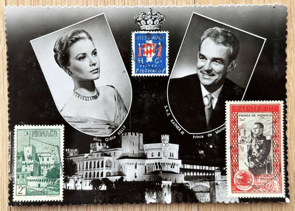Karte mit Fürst Rainier III von Monaco und Grace Kelly | Kaufen auf Ricardo