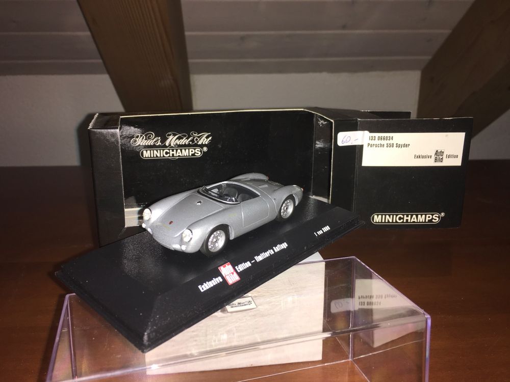 Porsche 550 spyder 1/43 Exklusive Auto Bild Ed. Minichamps (Neu (gemäss ...
