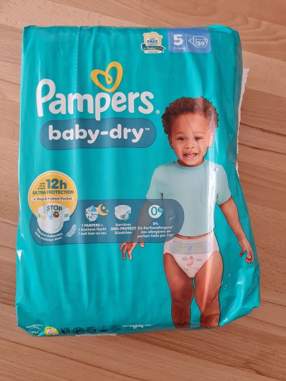 Pampers Baby-Dry Grösse 5 (11-16kg) - 39 Stück (Neu und ...