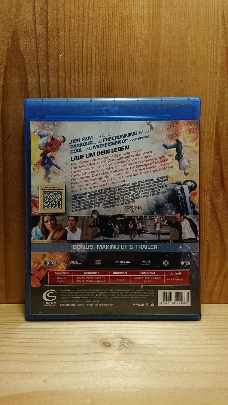 FREERUNNER Blu-Ray Uncut (Gebraucht) in Wilderswil für CHF 2.9 – mit Lieferung auf Ricardo kaufen